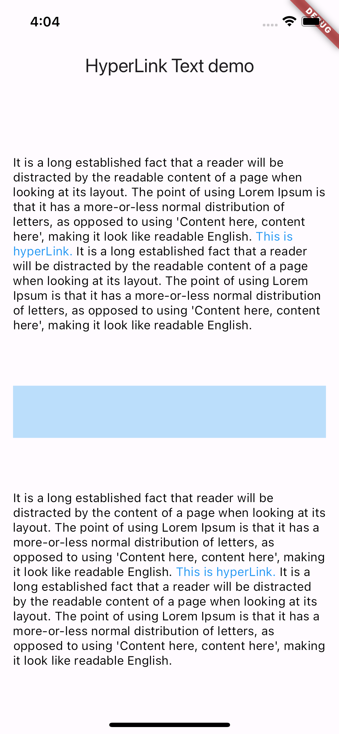 hyperlink_text | Flutter package
